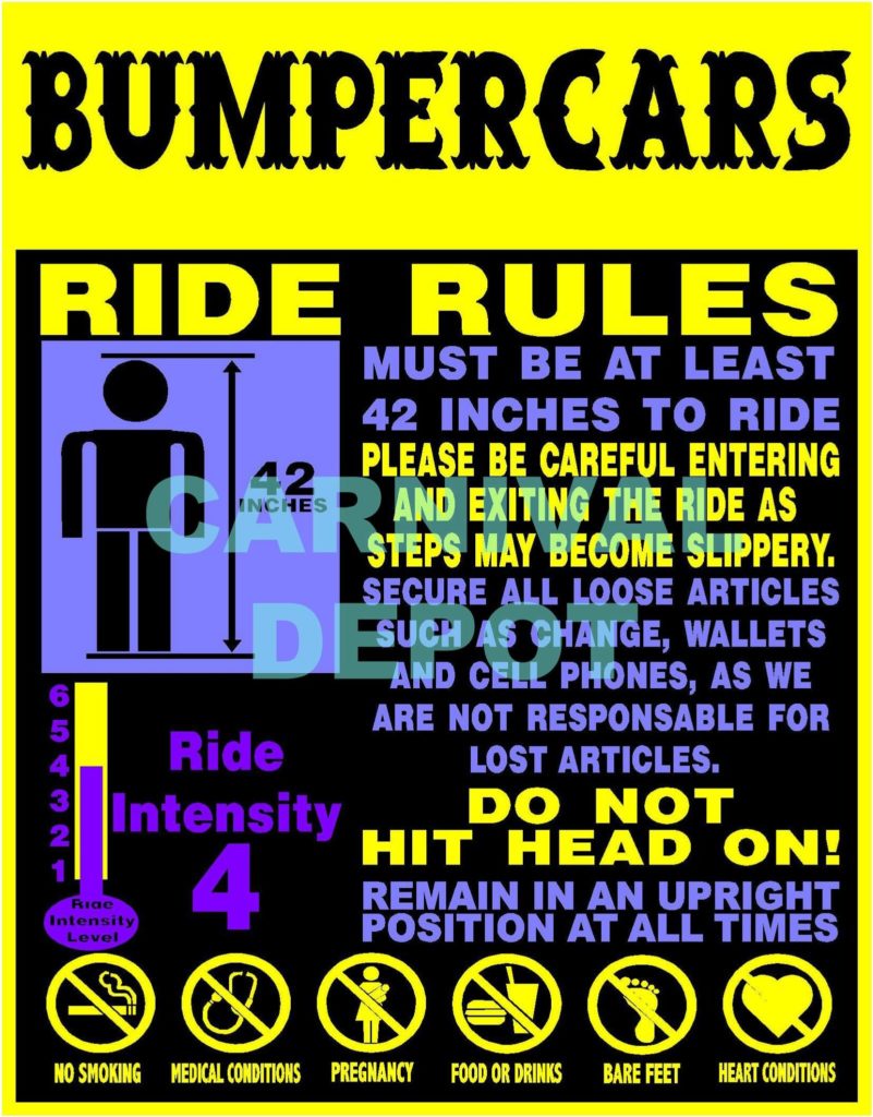 Bumper Cars Sign